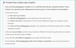 Copilot : rédiger un prompt efficace avec Prompt Coach